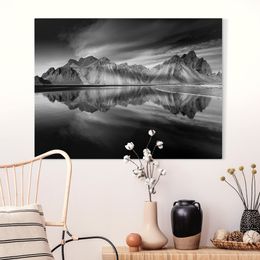 Bilderwelten Leinwandbild - Querformat Vesturhorn in Island