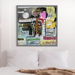 Bilderwelten Bild mit Rahmen Abstract Graffiti Art