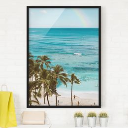 Bilderwelten Bild mit Rahmen Regenbogen im Paradies