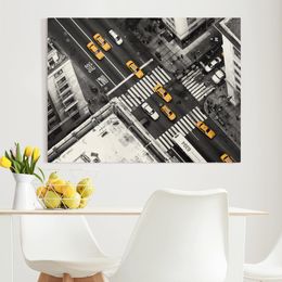 Bilderwelten Leinwandbild - Querformat New York City Cabs