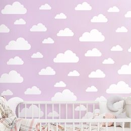 Wandtattoo einfarbig Kinderzimmer 40-teilig 40 Wolken Set