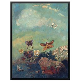 Bilderwelten Leinwandbild - Hochformat Odilon Redon - Schmetterlinge