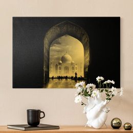 Bilderwelten Leinwandbild - Querformat Das Tor zum Taj Mahal