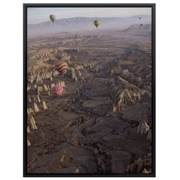 Bilderwelten Leinwandbild - Hochformat Hei&szlig;luftballons &uuml;ber Anatolien