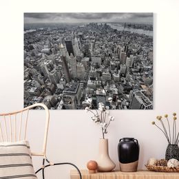 Bilderwelten Leinwandbild - Querformat Blick &uuml;ber Manhattan