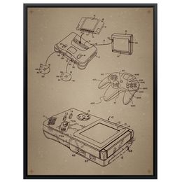 Bilderwelten Leinwandbild Vintage Anleitung Gaming III