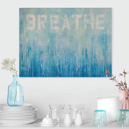 Bilderwelten Leinwandbild Breathe Street Art