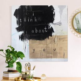 Bilderwelten Leinwandbild I think about you