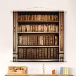 Bilderwelten Wandteppich braun Motiv 3D-Effekt - Altes Archiv - Wandbild Wohnzimmer Schlafzimmer