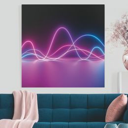Bilderwelten Leinwandbild Neonwellen
