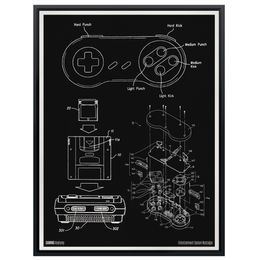 Bilderwelten Leinwandbild Gaming Anatomy Klassiker in Schwarz