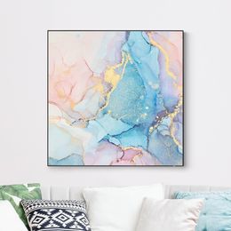Wechselbild Aquarell Pastell Bunt mit Gold