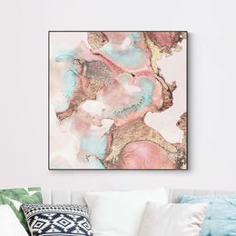 Wechselbild Goldenes Aquarell Ros&eacute;