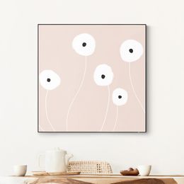 Wechselbild Einfache Blumen auf Beige