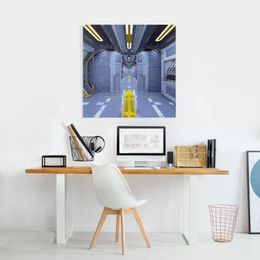 Bilderwelten Leinwandbild Sci-Fi Raumschiff Innenraum