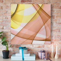 Bilderwelten Leinwandbild Abstrakt Kunstdruck Leinwanddruck - Lost in Thought - Wandbild XXL Wohnzimmer Schlafzimmer
