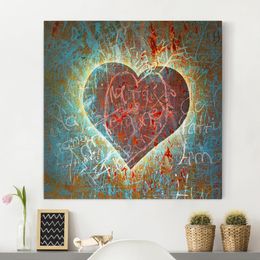 Bilderwelten Leinwandbild originell modern Kunstdruck Leinwanddruck - Lovely Thoughts - Wandbild XXL Wohnzimmer Schlafzimmer