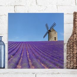 Bilderwelten Leinwandbild - Quadrat Lavendelduft in der Provence