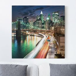 Bilderwelten Leinwandbild - Quadrat Nightlife