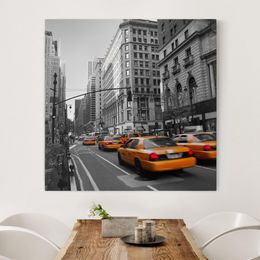 Bilderwelten Leinwandbild - Quadrat New York, New York!