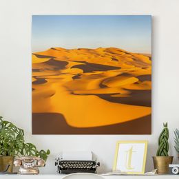 Bilderwelten Leinwandbild - Quadrat Murzuq Desert In Libya