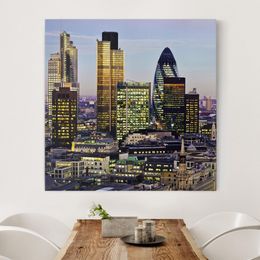 Bilderwelten Leinwandbild - Quadrat London City