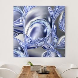 Bilderwelten Leinwandbild Abstrakt Kunstdruck Leinwanddruck - Liquid Smoke - Wandbild XXL Wohnzimmer Schlafzimmer