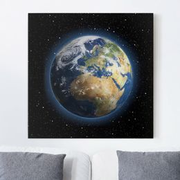Bilderwelten Leinwandbild - Quadrat My Earth