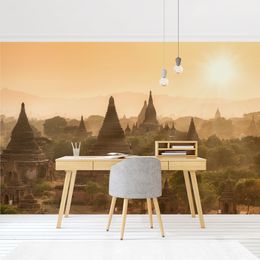 Bilderwelten Fototapete Sonnenuntergang &uuml;ber Bagan