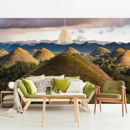 Bilderwelten Fototapete Natur Motiv Wandtapete gr&uuml;n - Schokoladenh&uuml;gel Landschaft - Landschaft Wohnzimmer Schlafzimmer