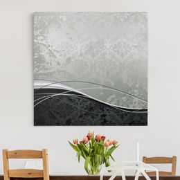 Bilderwelten Leinwandbild modern Kunstdruck Leinwanddruck - Swinging Baroque - Wandbild XXL Wohnzimmer Schlafzimmer