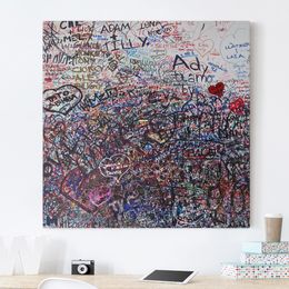 Bilderwelten Leinwandbild - Quadrat Verona - Romeo & Julia