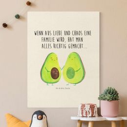 Bilderwelten Leinwandbild Mr. & Mrs. Panda - Avocado - Familie