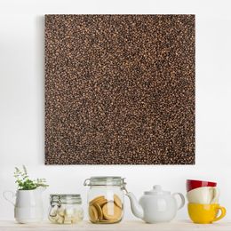 Bilderwelten Leinwandbild Kulinarisch Motiv Kunstdruck Leinwanddruck - Sea of Coffee - Wandbild XXL K&uuml;che