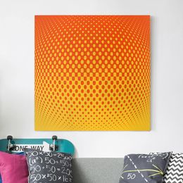 Bilderwelten Leinwandbild modern Kunstdruck Leinwanddruck - Retro Disco Kugel - Wandbild XXL Wohnzimmer Schlafzimmer
