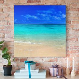 Bilderwelten Leinwandbild - Quadrat Paradise Beach I