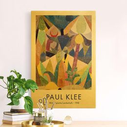 Bilderwelten Leinwandbild Paul Klee - Mildtropische Landschaft - Museumsedition
