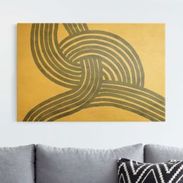 Bilderwelten Leinwandbild Knoten blau