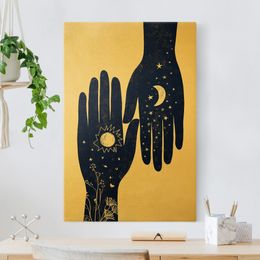 Bilderwelten Leinwandbild Hamsa Handpaar