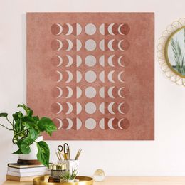 Bilderwelten Leinwandbild Boho Mondphasen