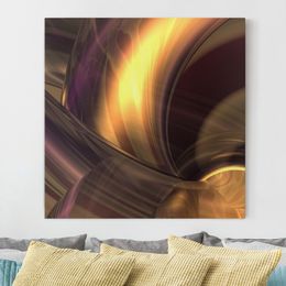 Bilderwelten Leinwandbild - Quadrat Enchanted Fire