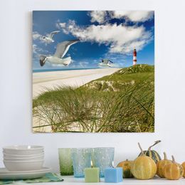 Bilderwelten Leinwandbild - Quadrat Dune Breeze