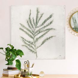 Bilderwelten Leinwandbild originell Tropisch Kunstdruck beige - Pfl&auml;nzchen - Pflanzen XXL Wohnzimmer Schlafzimmer