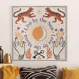 Bilderwelten Leinwandbild Hippie-Konvolut