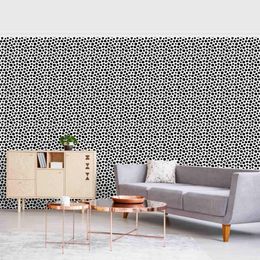 Bilderwelten Fototapete Schwarze Tusche Polkadots