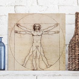 Bilderwelten Leinwandbild - Quadrat Da Vinci