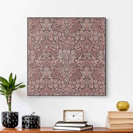Wechselbild William Morris Muster in Rosa II