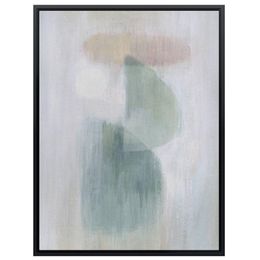 Bilderwelten Leinwandbild Steine hinter Nebelwand