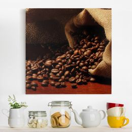 Bilderwelten Leinwandbild - Quadrat Dulcet Coffee