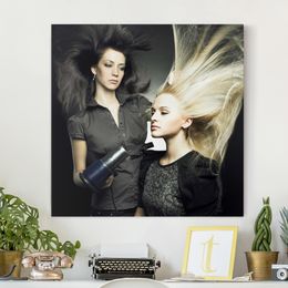 Bilderwelten Leinwandbild Portrait modern Kunstdruck Leinwanddruck - Beauty Salon - Wandbild XXL Wohnzimmer Schlafzimmer